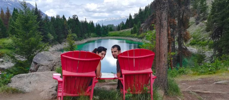 Mapa de las sillas rojas o Red Chair - Rocosas Canadienses